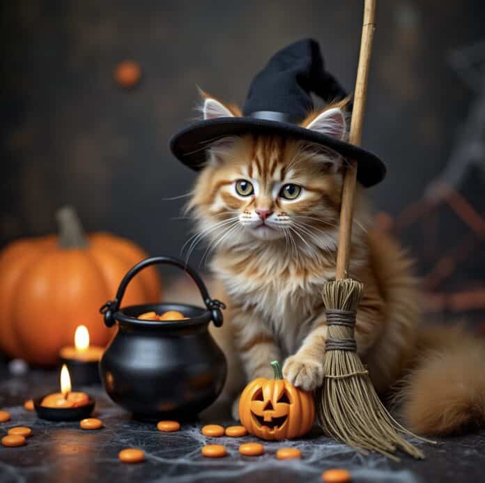 100+ Cute Halloween Cat PFP Pictures