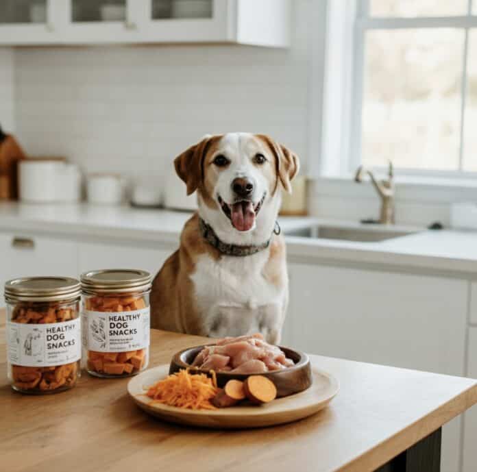 Quick 3-Ingredient Chicken Sweet Potato Treats For Dogs - PetsandFins
